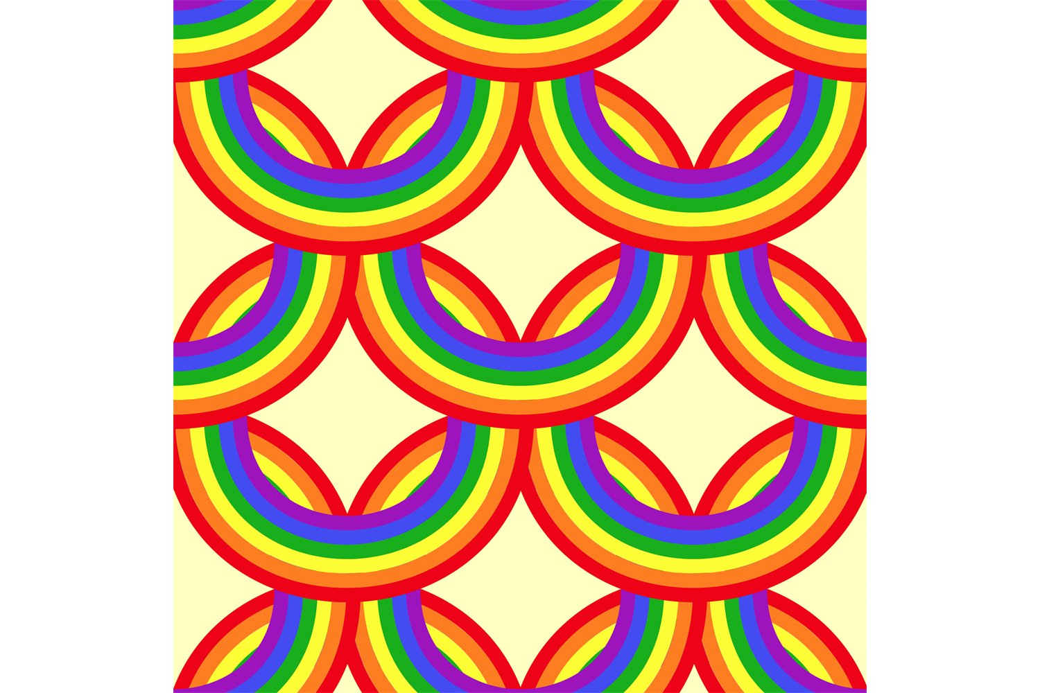 Bright vector rainbows seamless pattern (821370) | Patterns | Design ...
