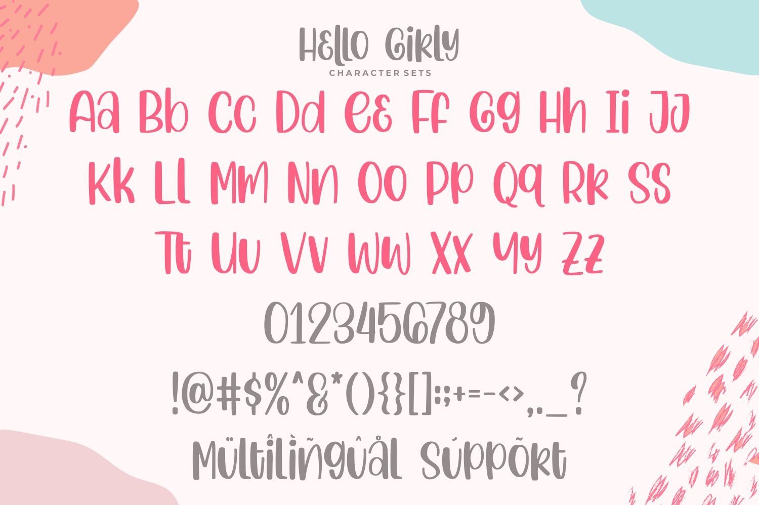 Hello Girly - a Girly Handdrawn Font (714304) | Display | Font Bundles