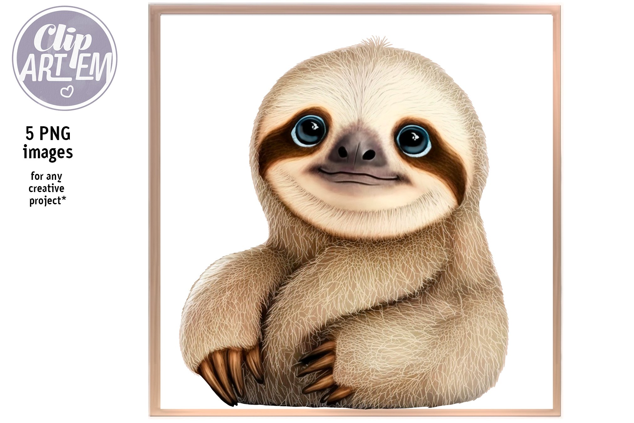 Sloth Clipart Realistic