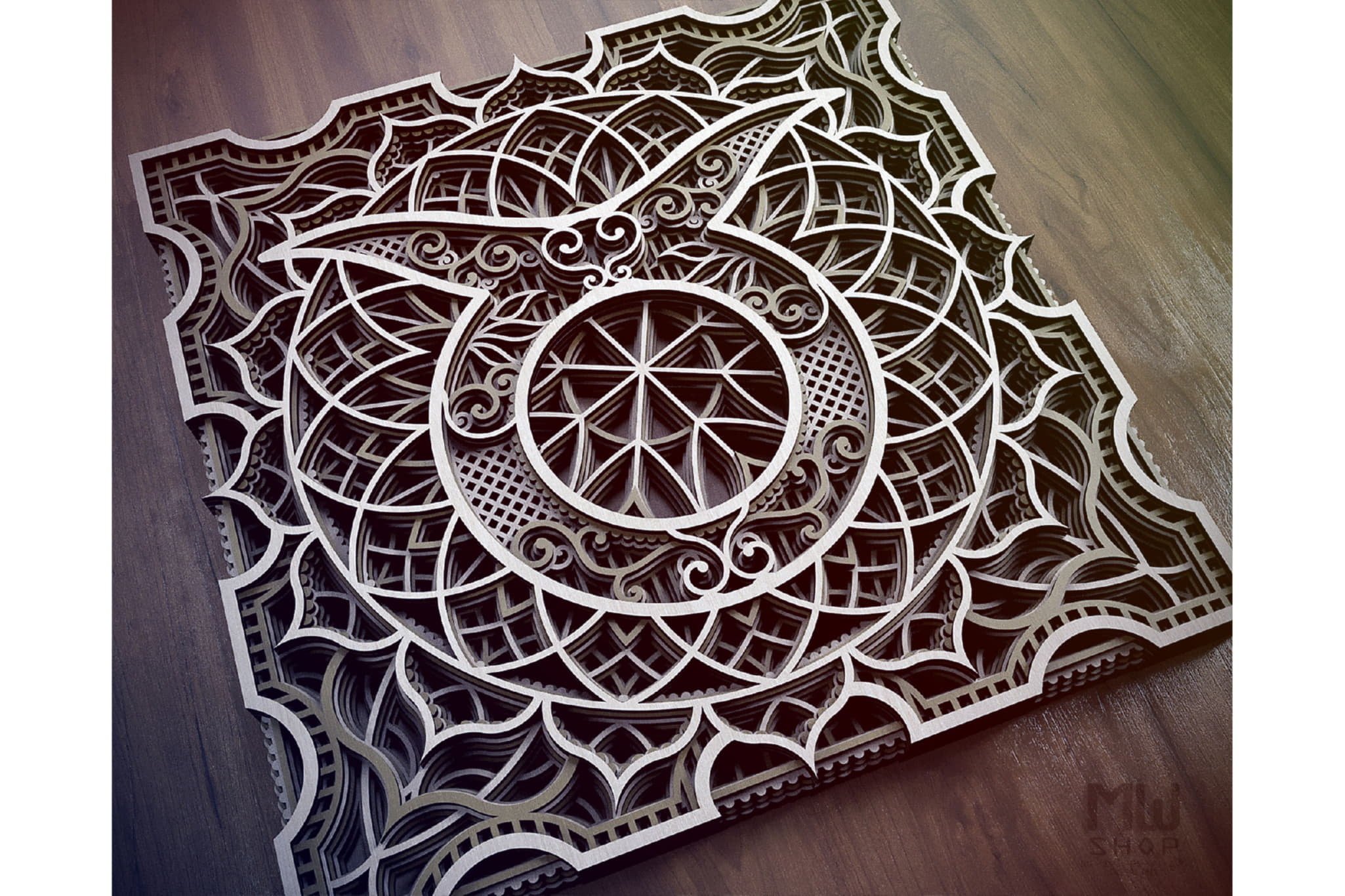 Taurus Zodiac Sign, Multilayer Taurus Mandala pattern (579790) | Laser ...