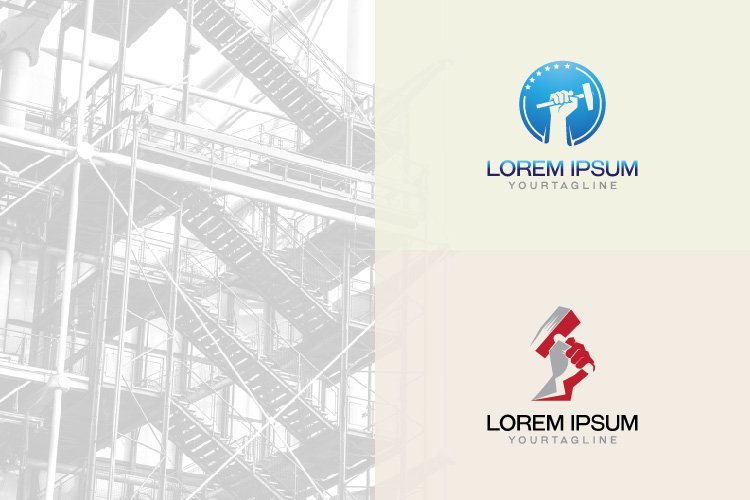 8 Labor Logo Template Set
