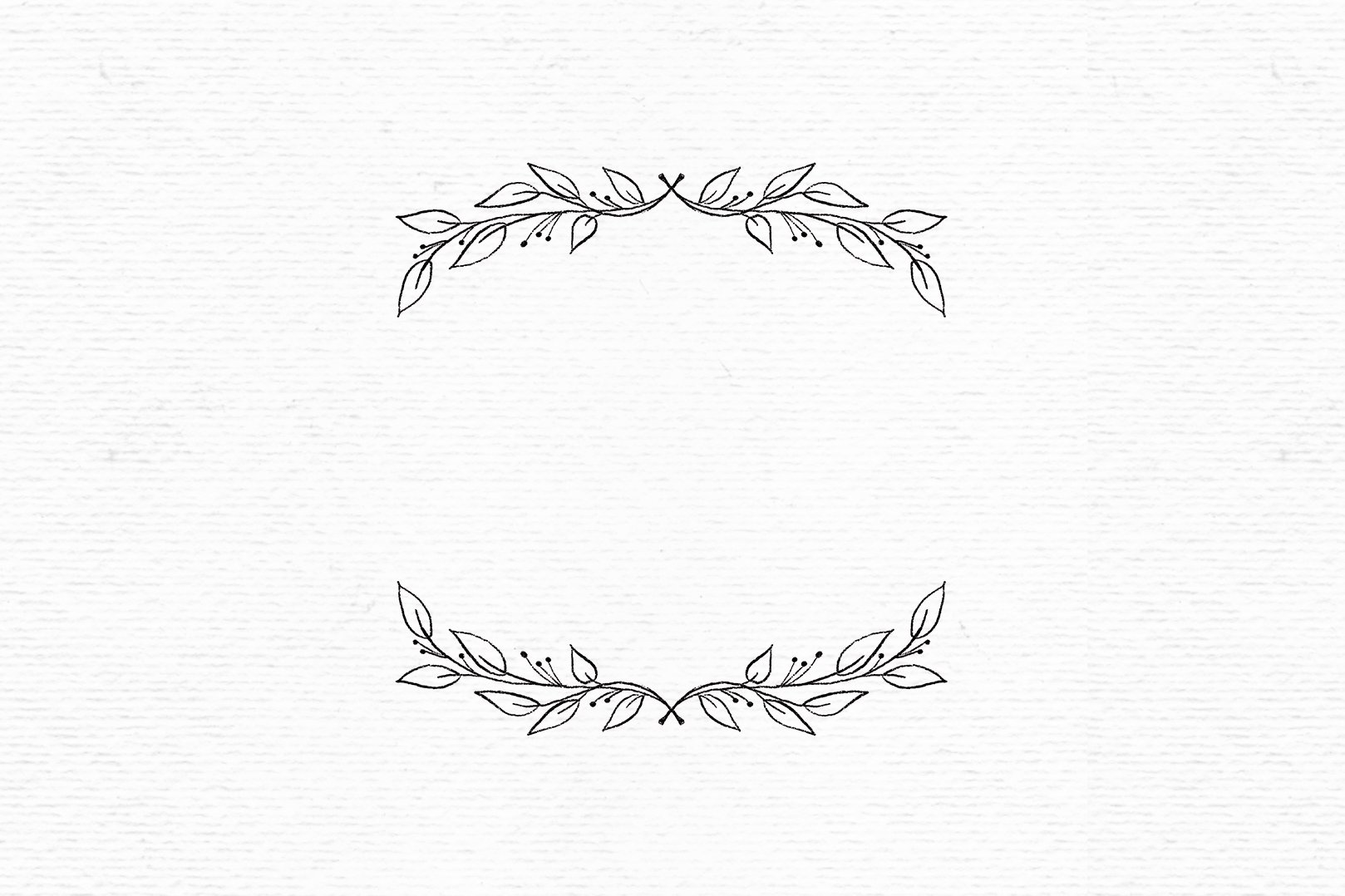 Hand-drawn digital stamp, greenery clipart, floral clipart (560754 ...