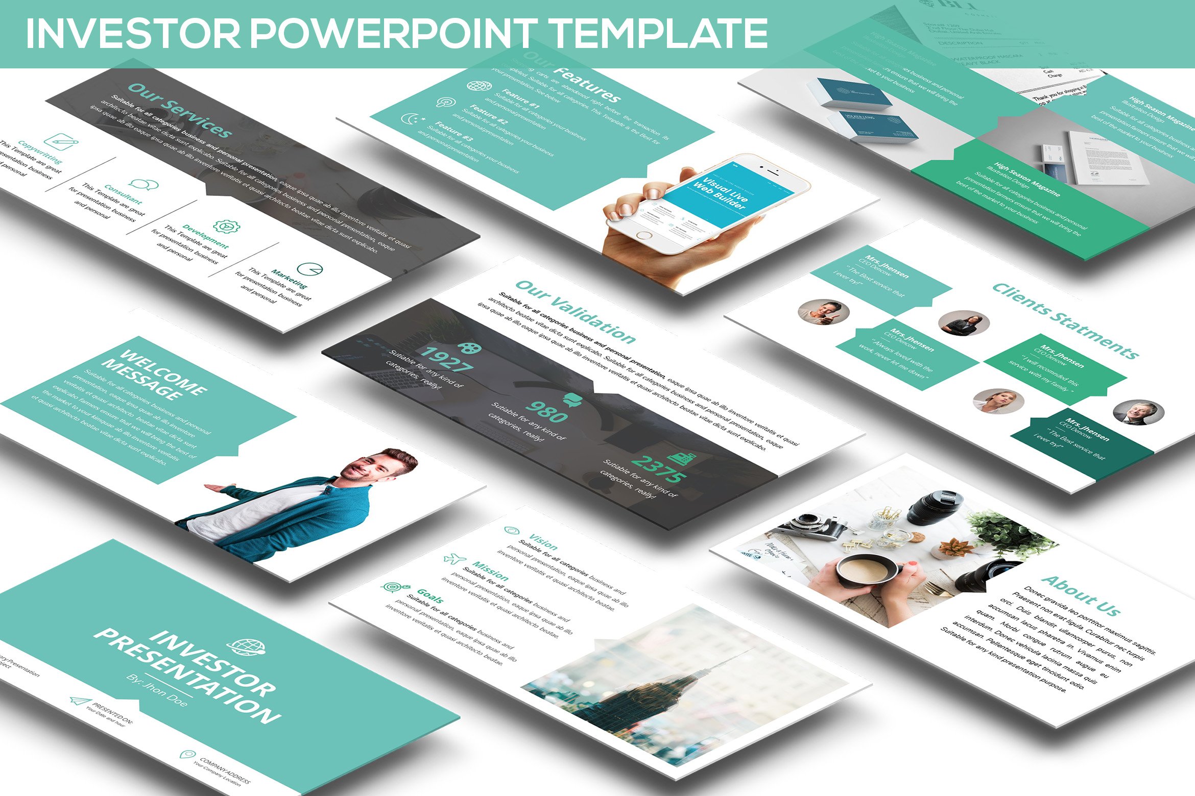 Investor Powerpoint Template (336699) | Presentation Templates | Design ...