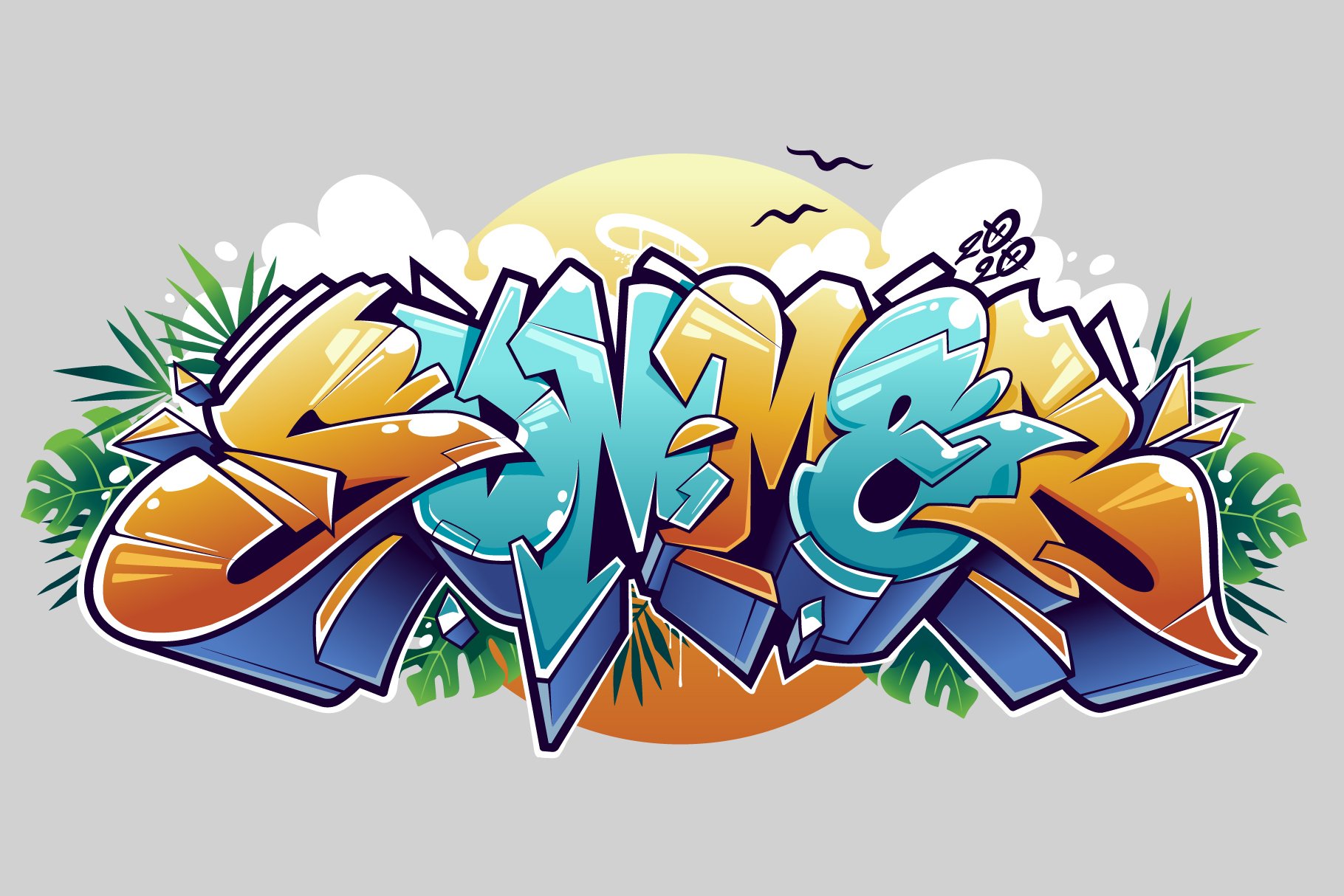Summer Graffiti Lettering