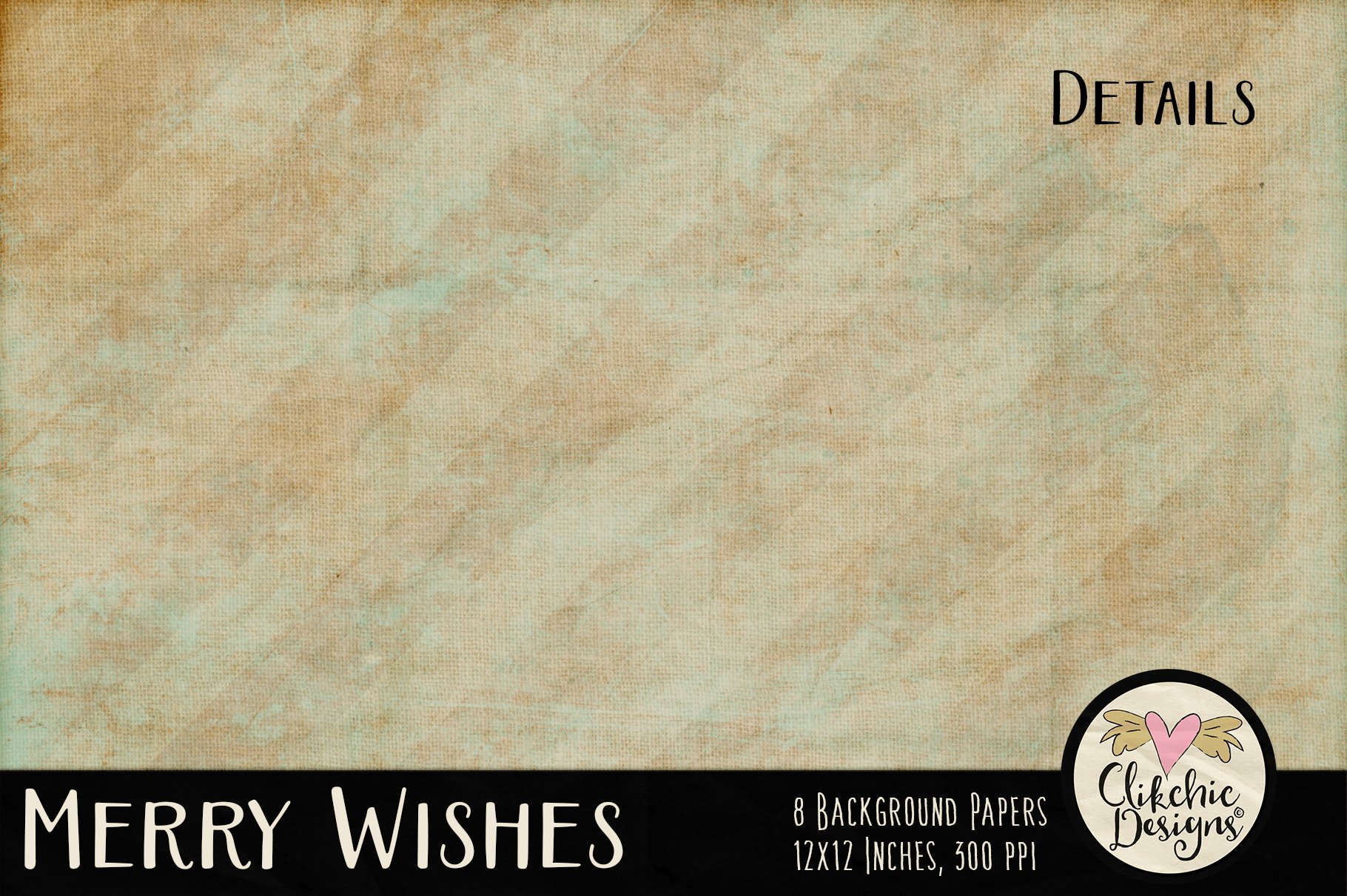 Christmas Backgrounds - Merry Wishes Digital Papers Textures (118842 ...