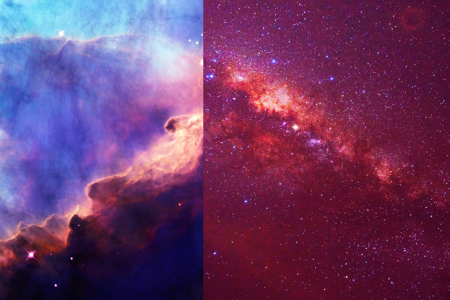 Space Digital Papers, Galaxy, Nebula Backgrounds (555495) | Backgrounds ...