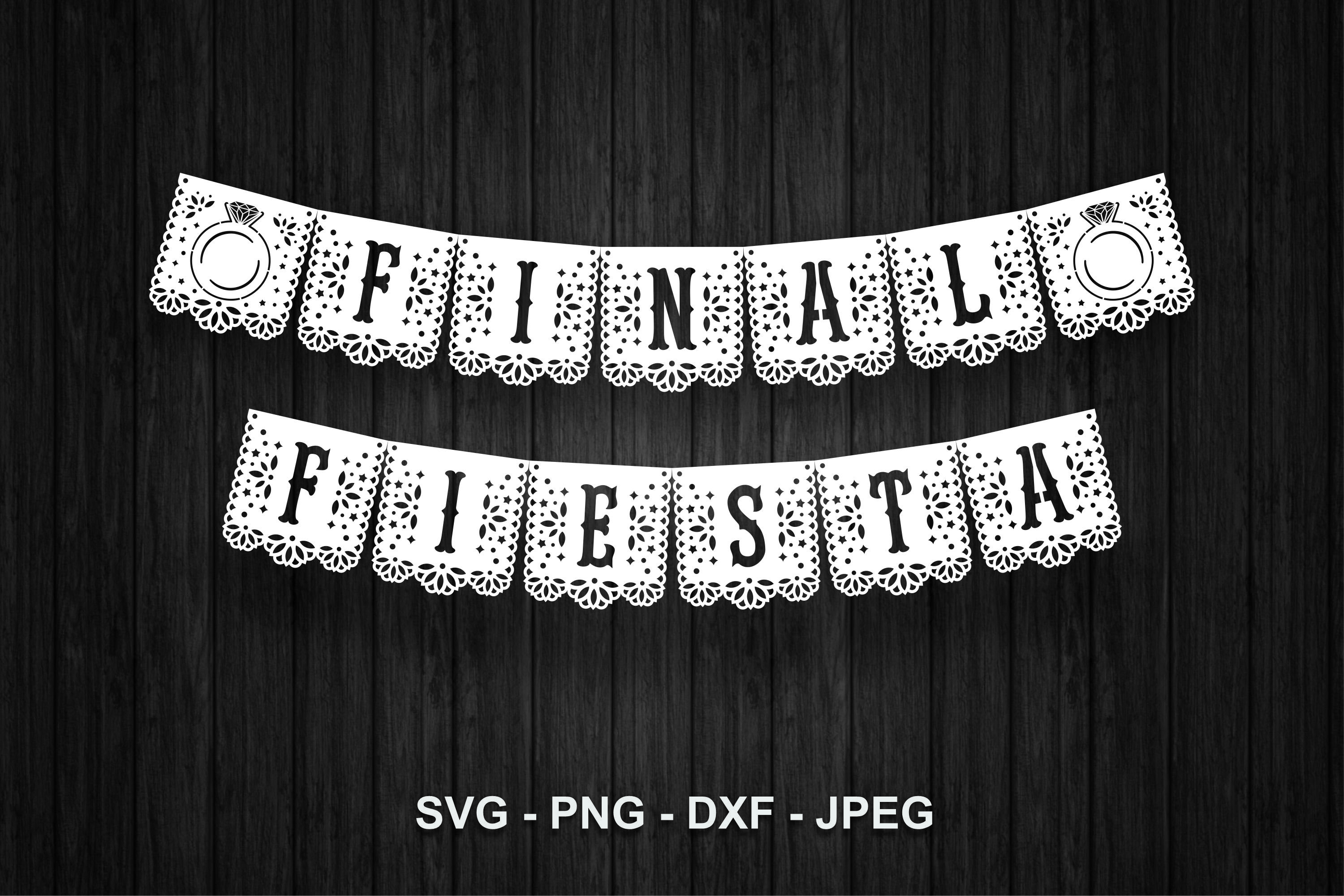Final fiesta bachelorette party banner template (771493) | Cut Files ...