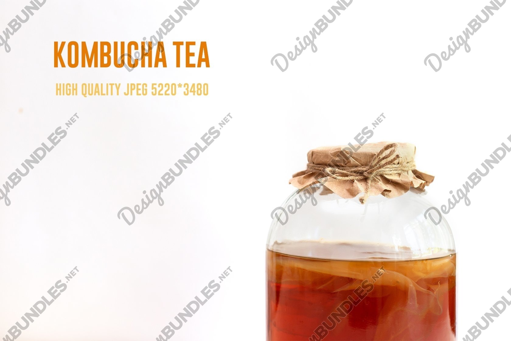 Homemade kombucha tea in glass jar (899790) | Food and Drink | Design ...