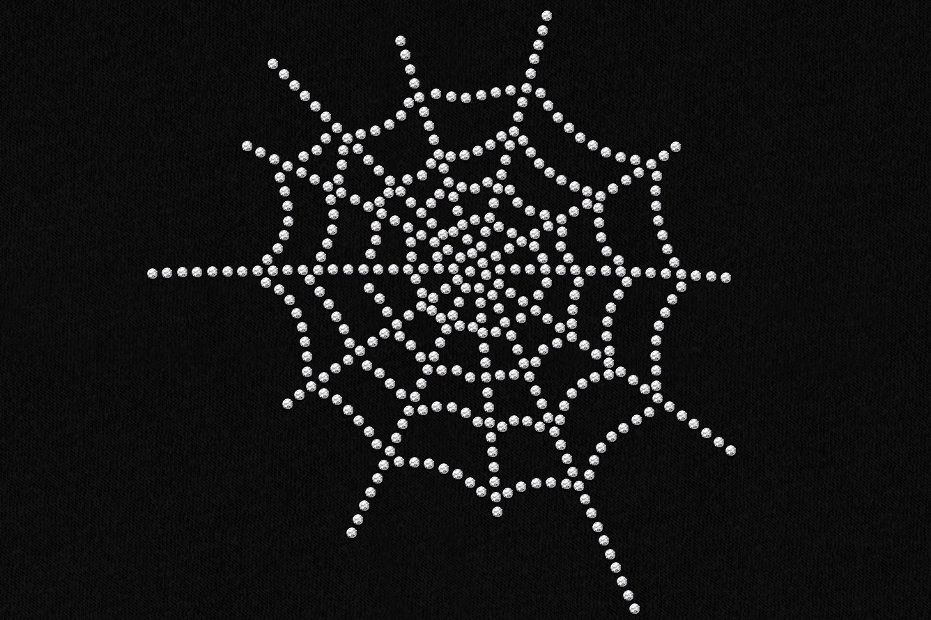 Rhinestone Spiderweb Halloween SVG File Template (128779) | Cut Files ...