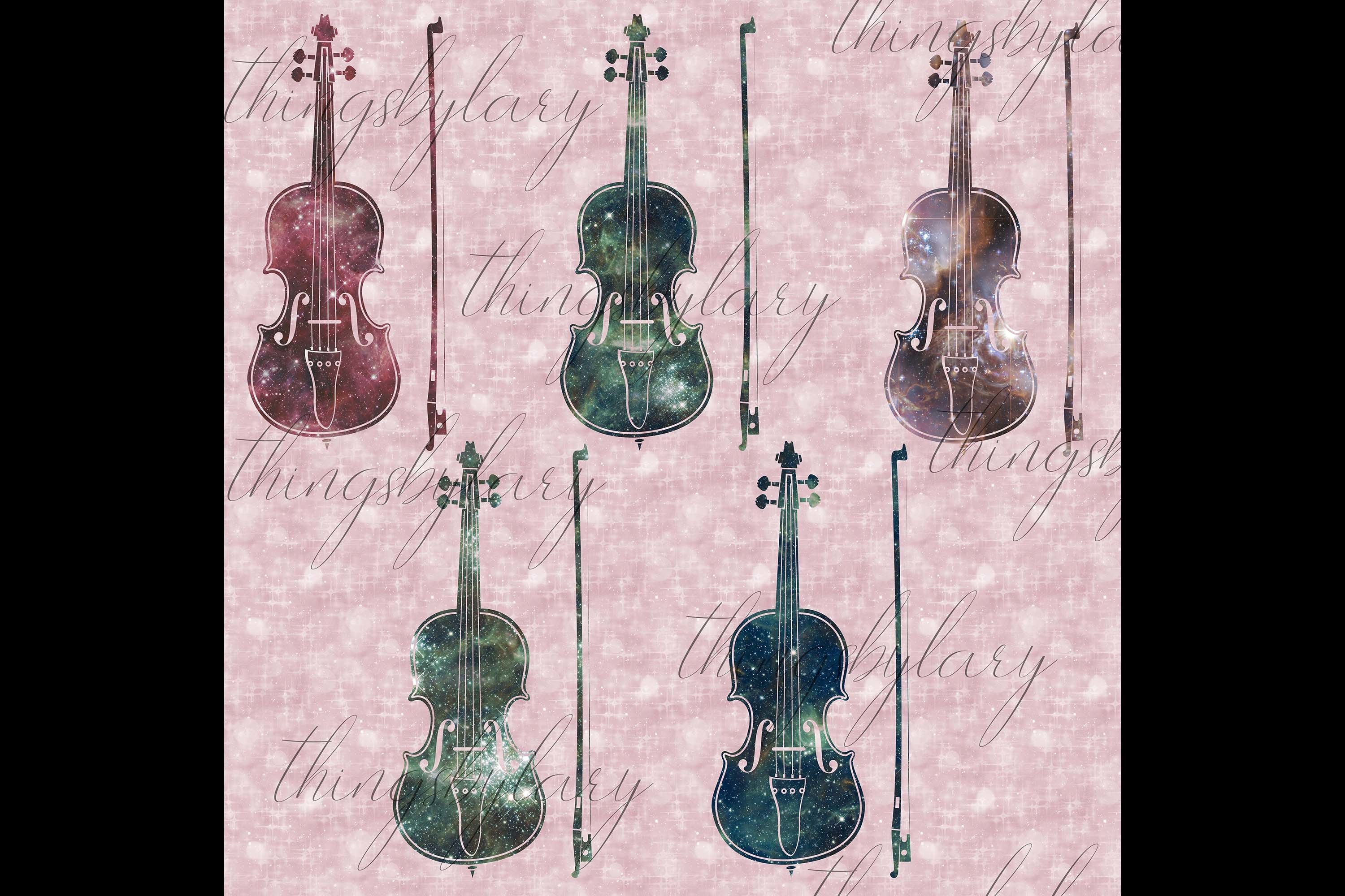 20 Galaxy Violin Clip Arts Music Galaxy Wedding Romantic (135570 ...
