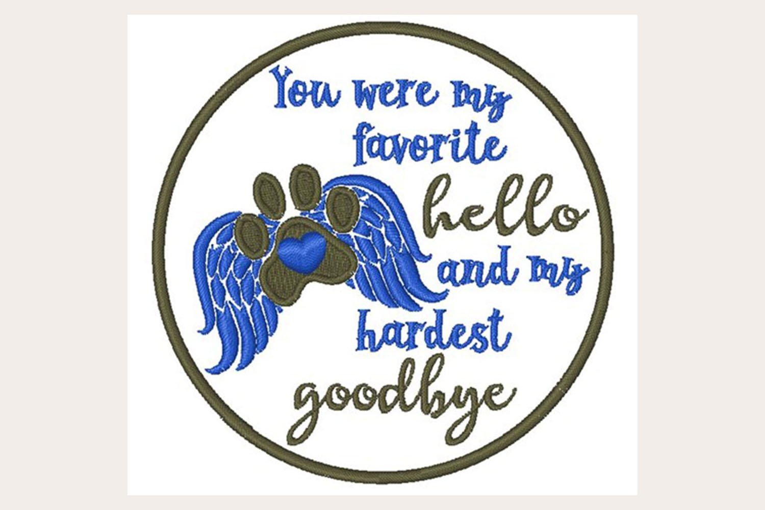 Cat Loss Memorial - Machine Embroidery Design (477400) | Embroidery ...