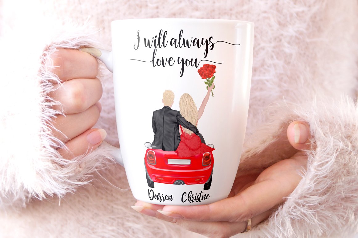 Couples Clipart Valentines day Love clipart Custom People (1146814 ...