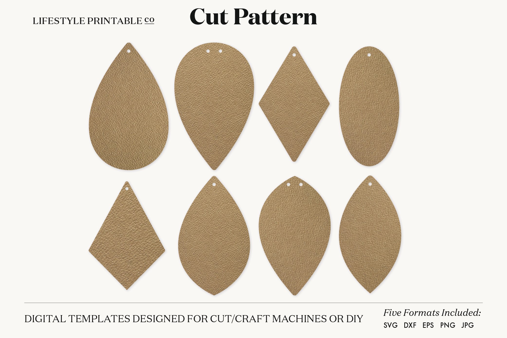 Cricut Earring Template