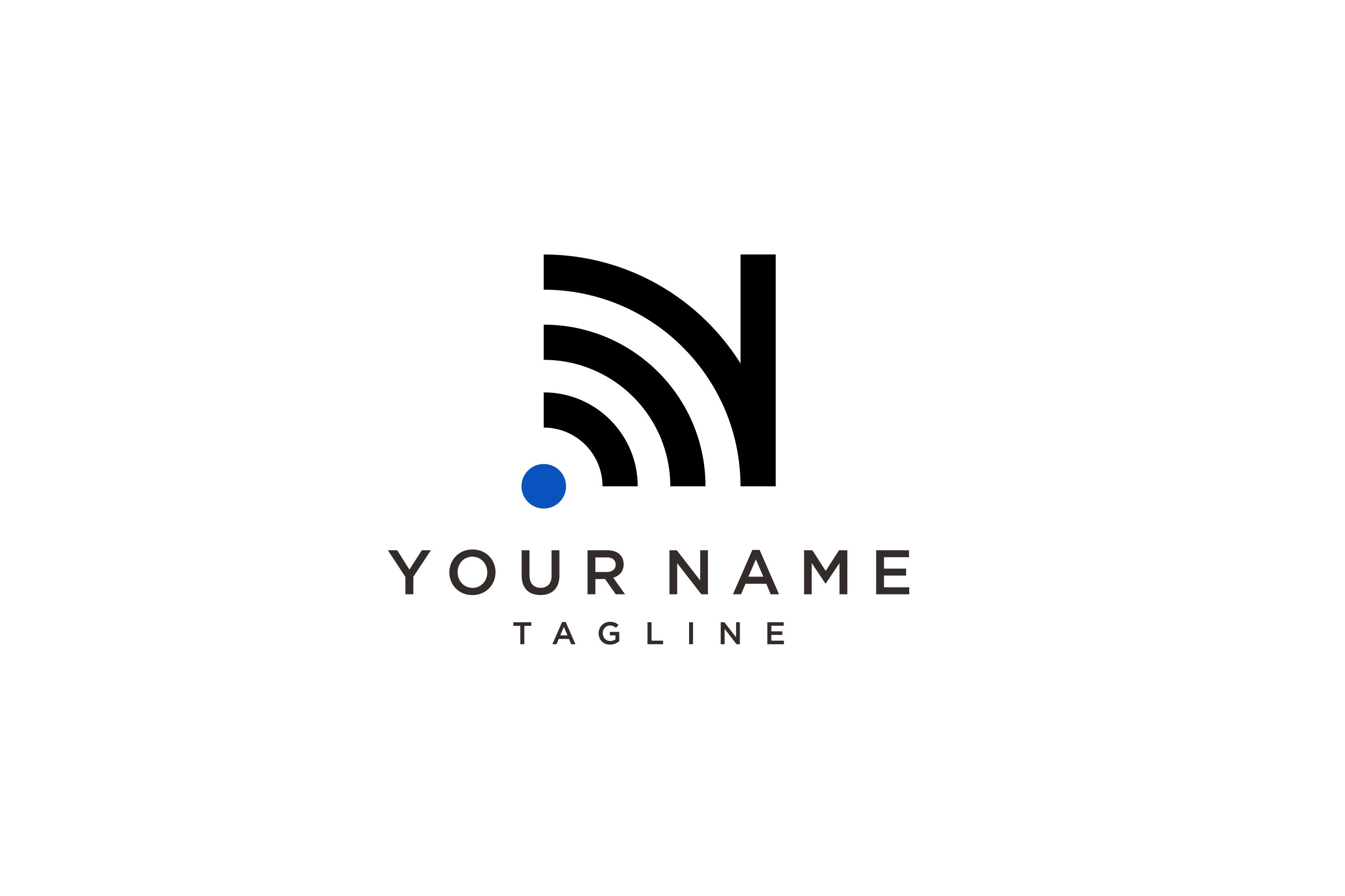 logo with the letter N, telecommunications logotype (1010974) | Logos ...