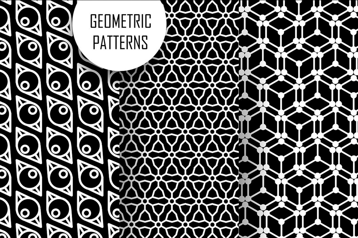 Geometric patterns bundle (838034) | Patterns | Design Bundles