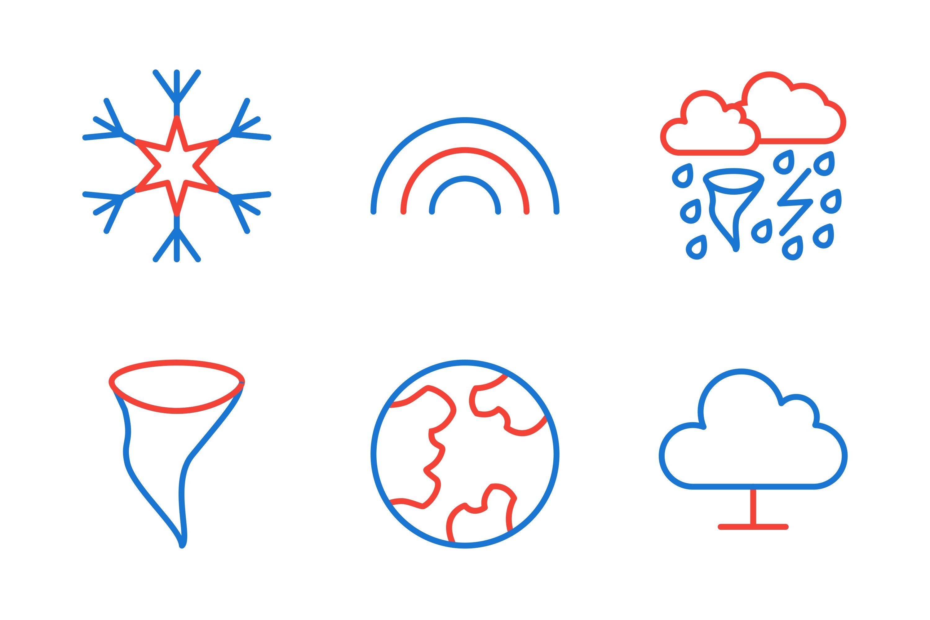 Set Of Weather And Season Icons (457524) | Icons | Design Bundles