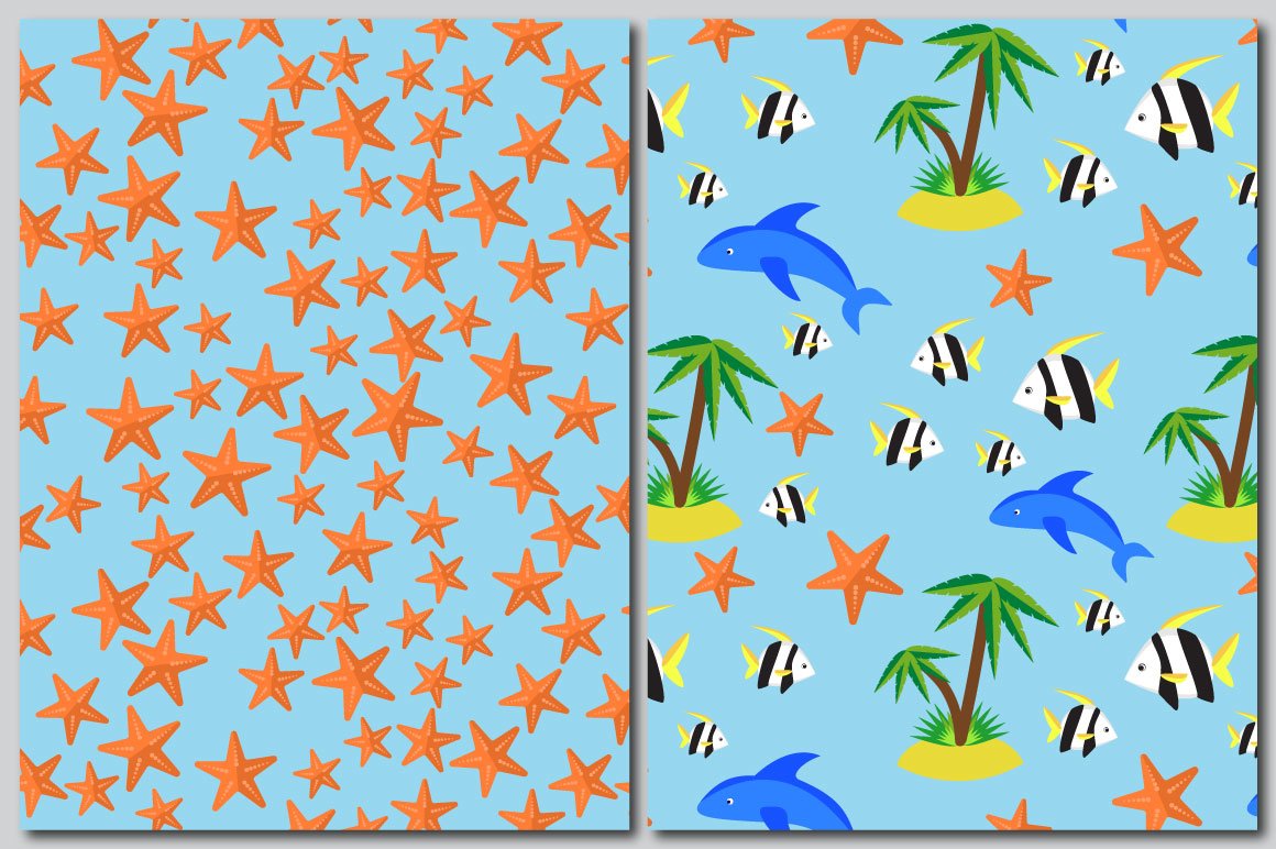 Summer Seamless Patterns (25277) | Patterns | Design Bundles