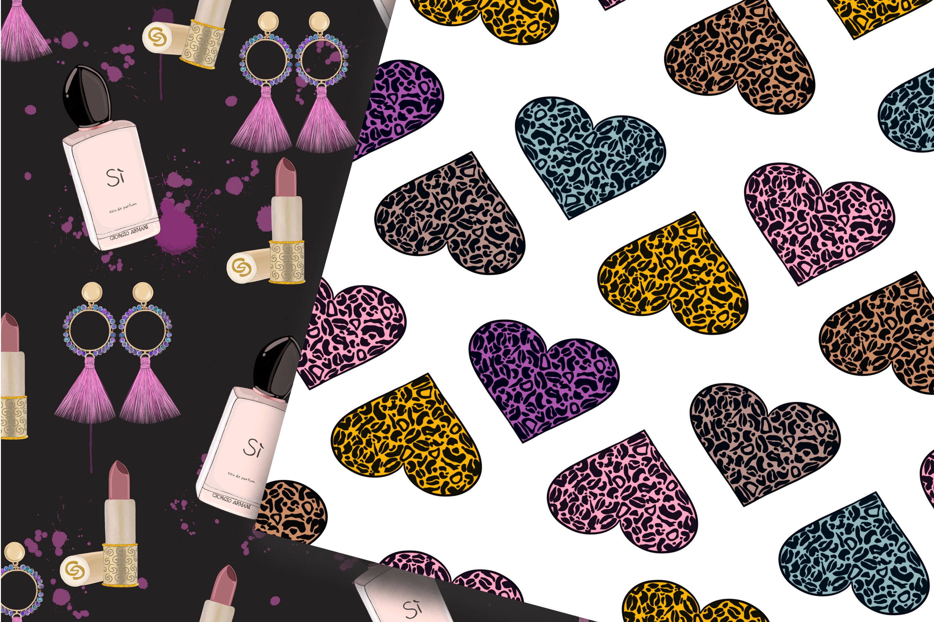 Fashion Girl Digital Paper, Girlboss Luxury Backgrounds (973242 ...