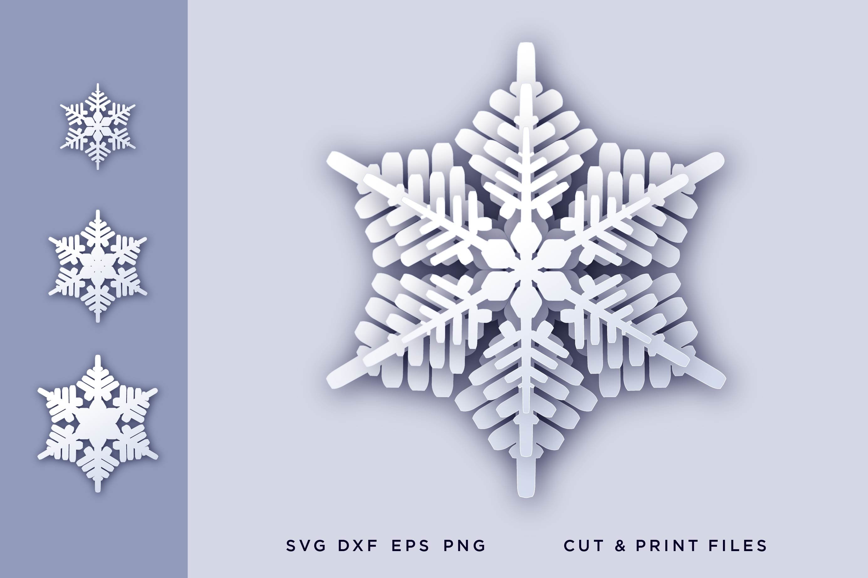 Christmas snowflake svg, Snowflake 3d svg - snowflake layers (921155 ...
