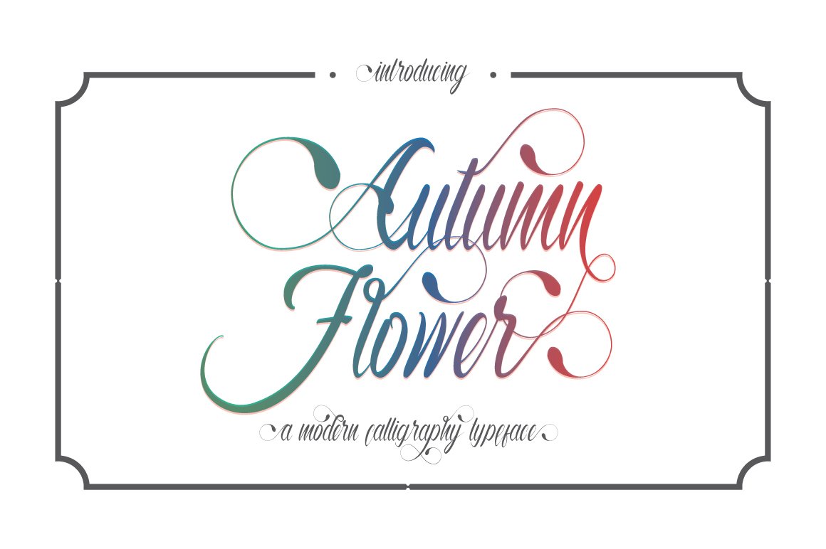 Autumn Flower Script (575) | Script | Font Bundles