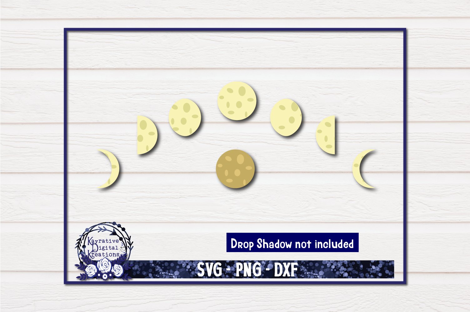 Moon Phases SVG (356970) | SVGs | Design Bundles