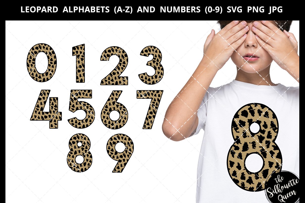 Leopard Alphabet Number SVG Cut File (904559) | Cut Files | Design Bundles