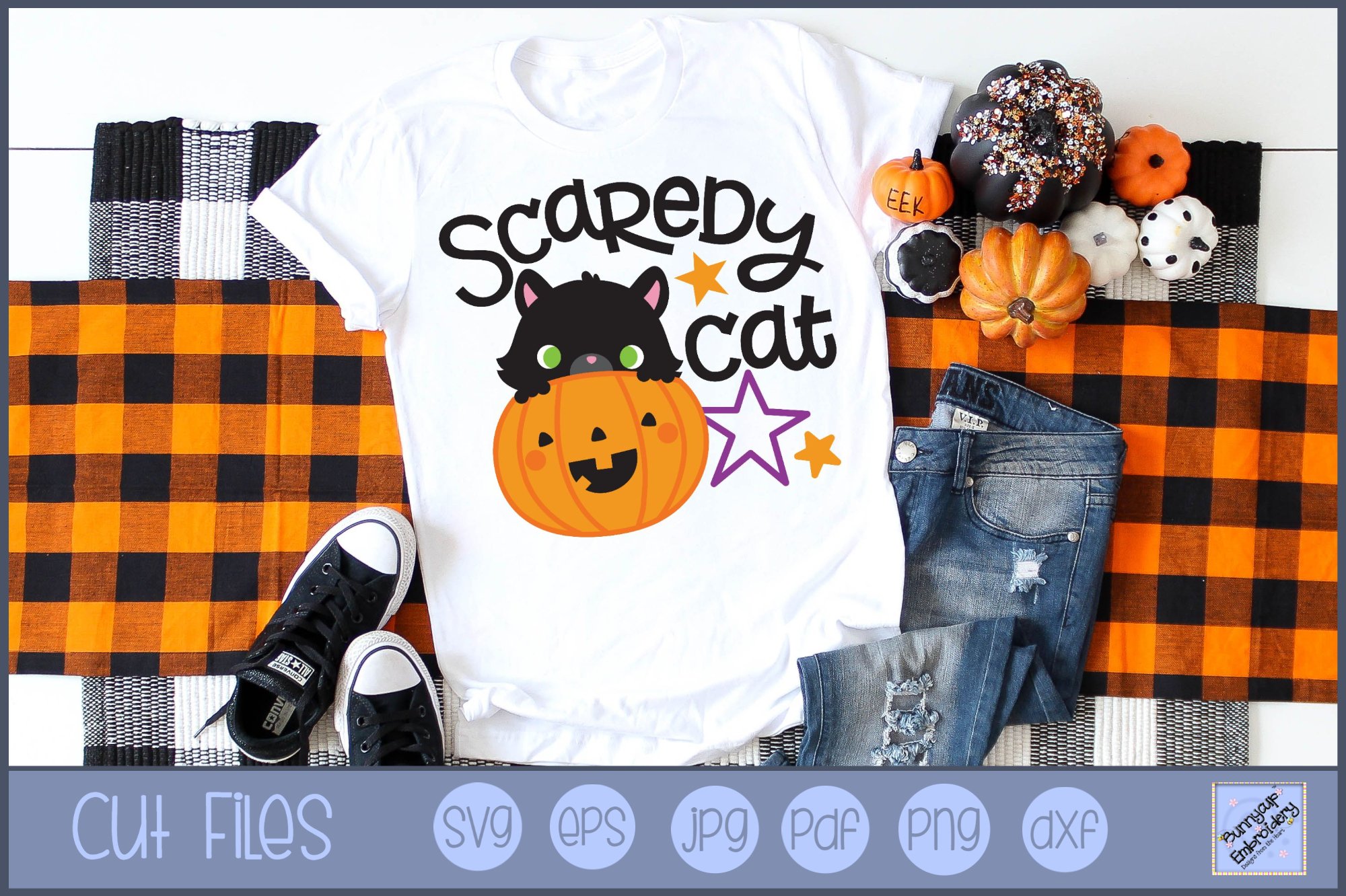 Scaredy Cat - SVG, Clipart, Graphic (846164) | SVGs | Design Bundles