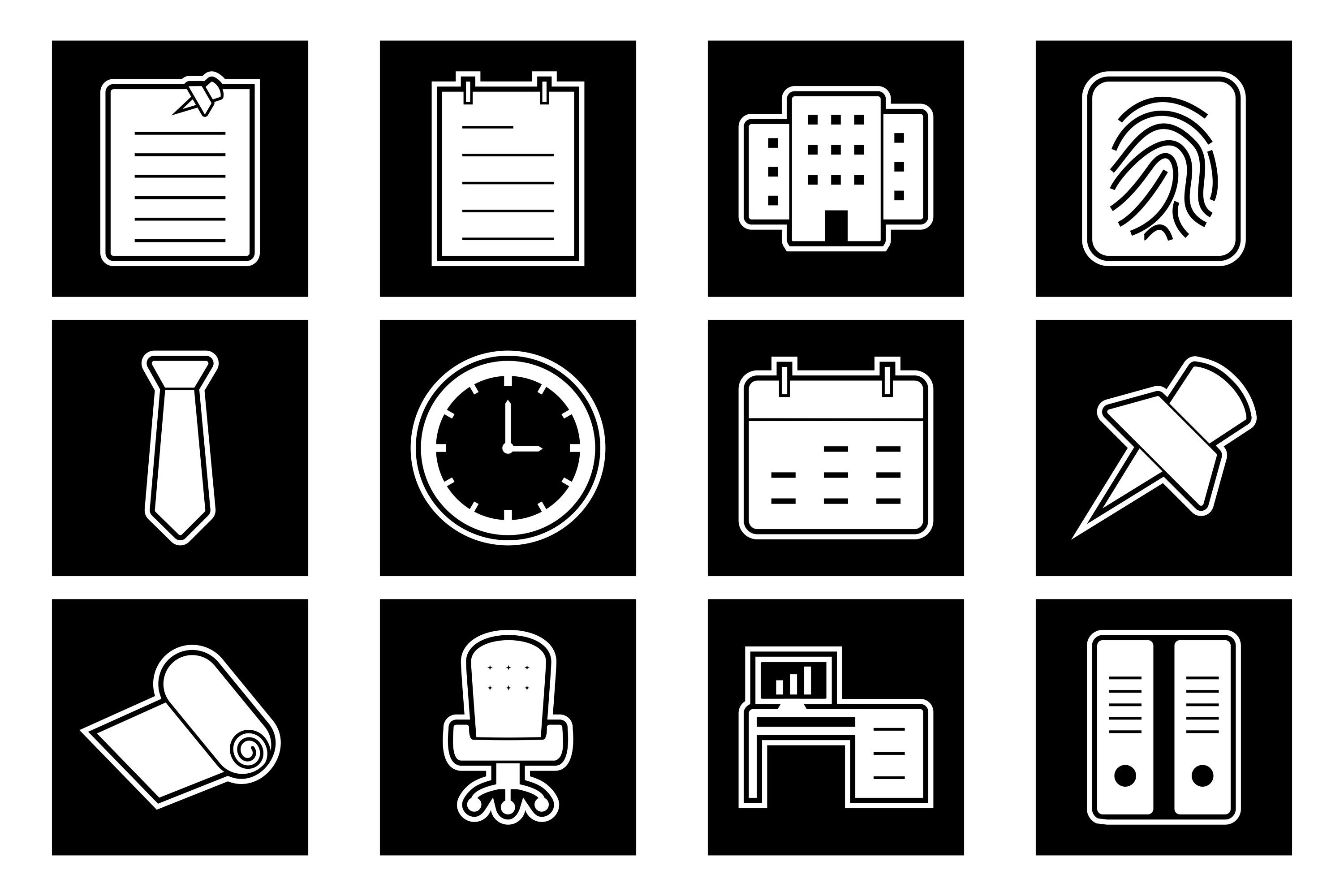 Set Of Office Icons (468998) | Icons | Design Bundles