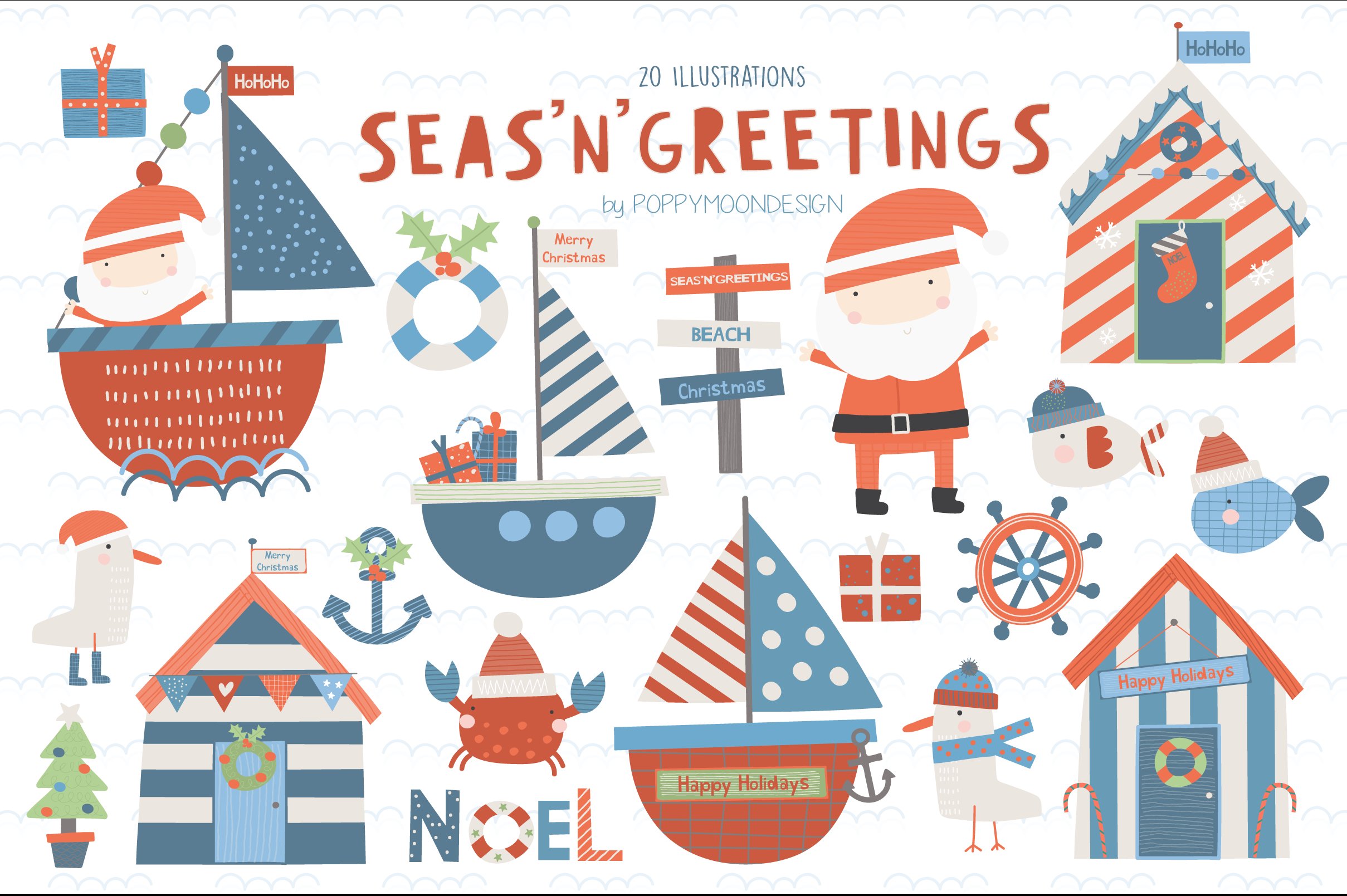Nautical Christmas Clip Art