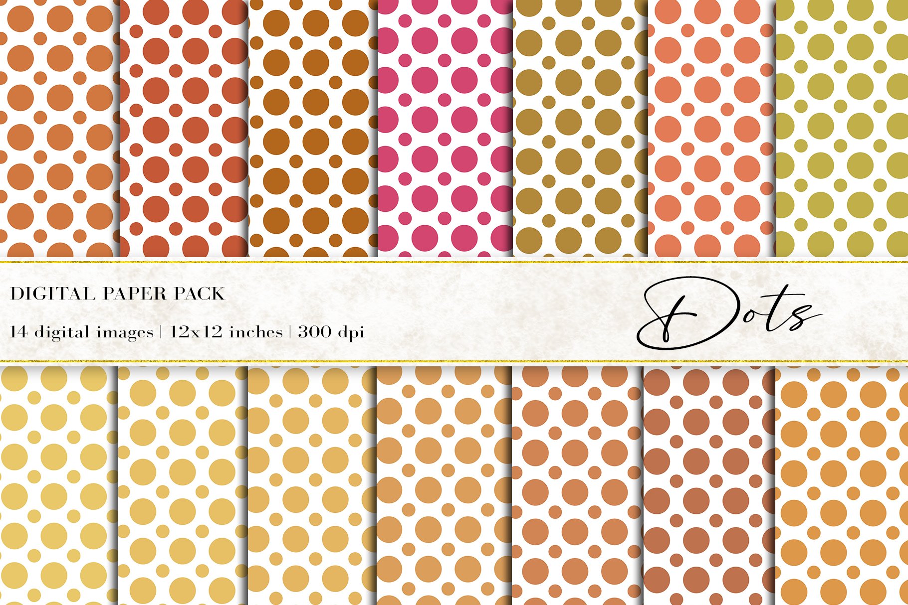 Dots Digital Papers (2102018) | Patterns | Design Bundles