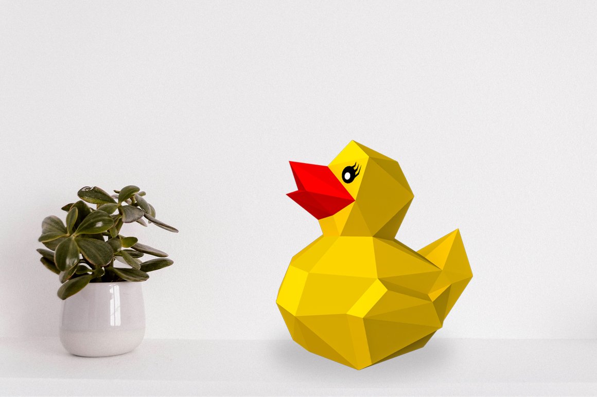 DIY Easter Duck - 3d papercraft
