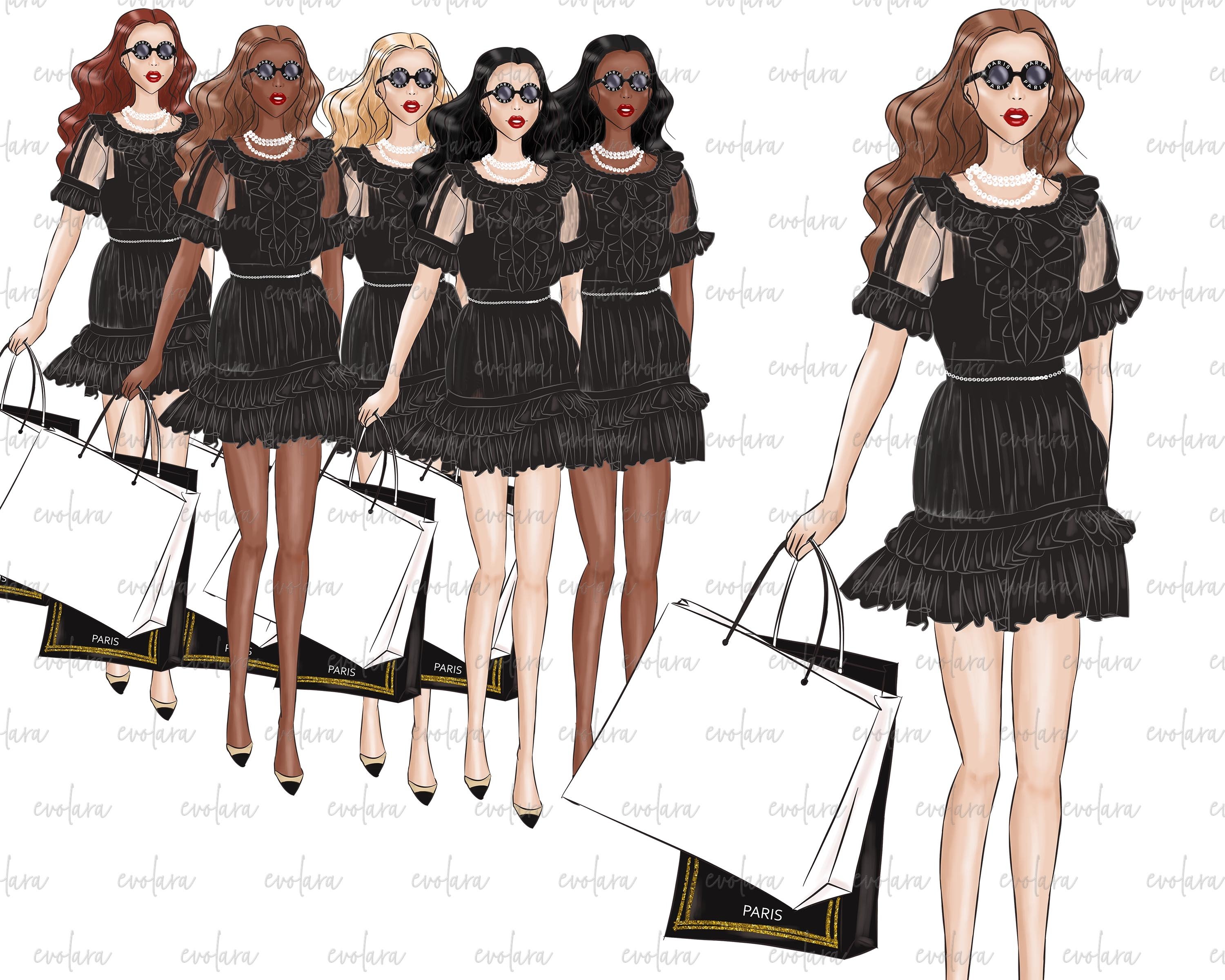 Fashion Illustration Clipart Fashion Girl Clipart Perfume (478987 ...