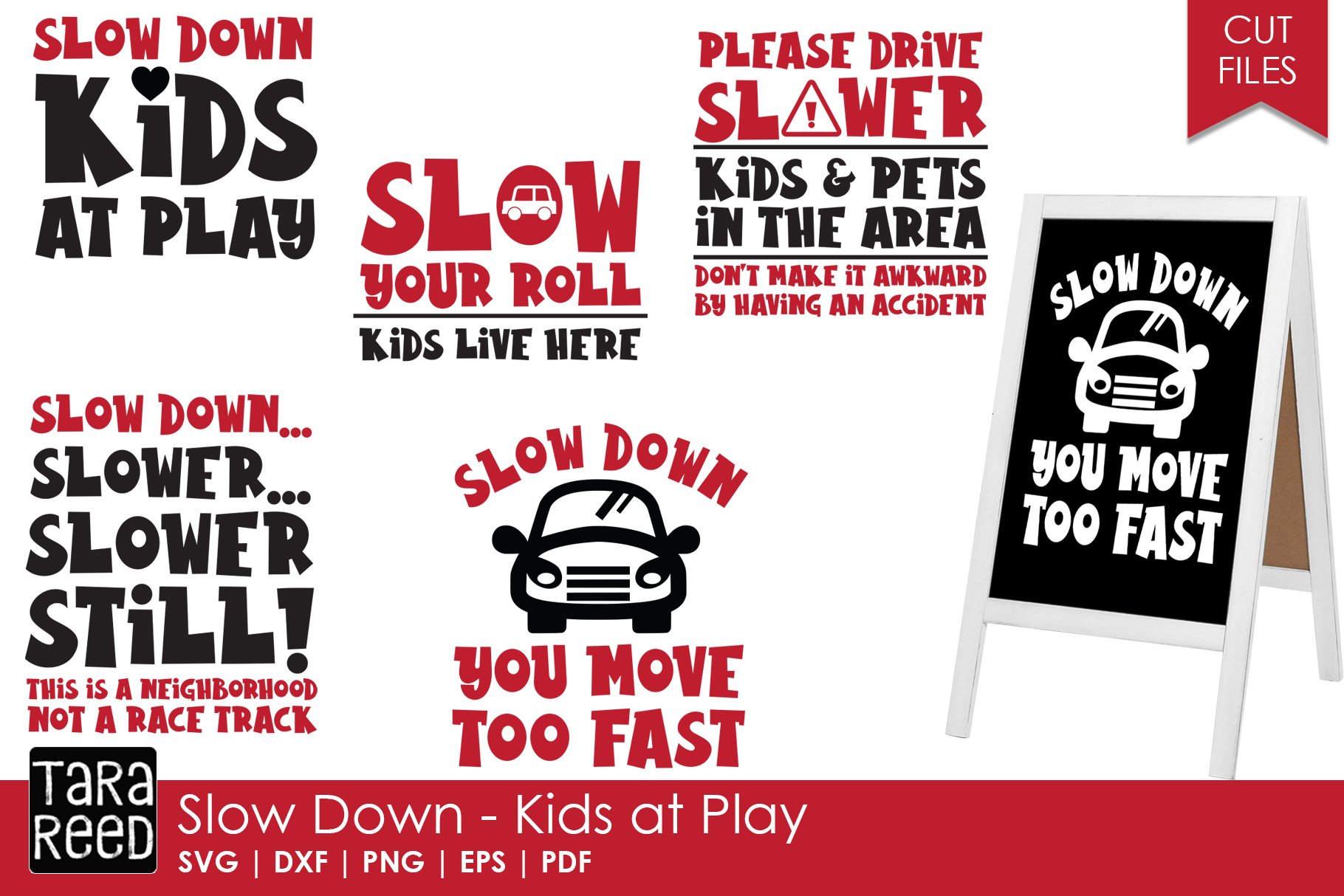 Kids at Play Signs - Safety SVG and Cut Files for Crafters (320479 ...