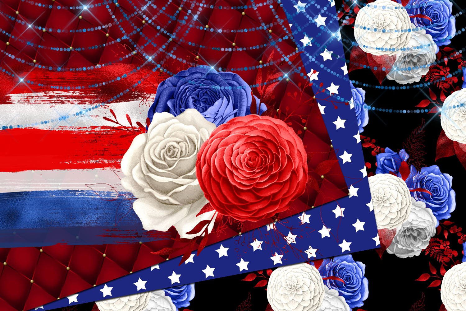 Patriotic Digital Scrapbook Kit (683025) | Illustrations | Design Bundles
