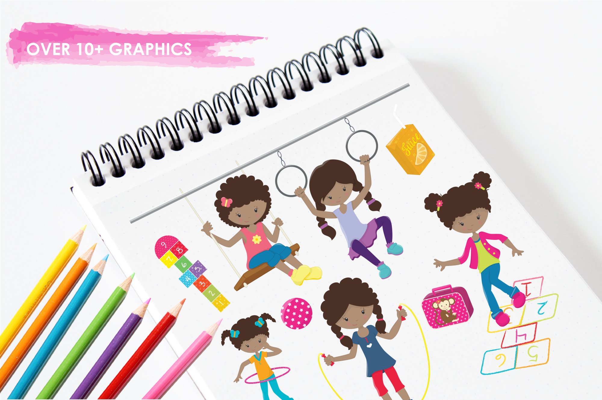 Recess Fun graphics and illustrations (17302) | Illustrations | Design ...