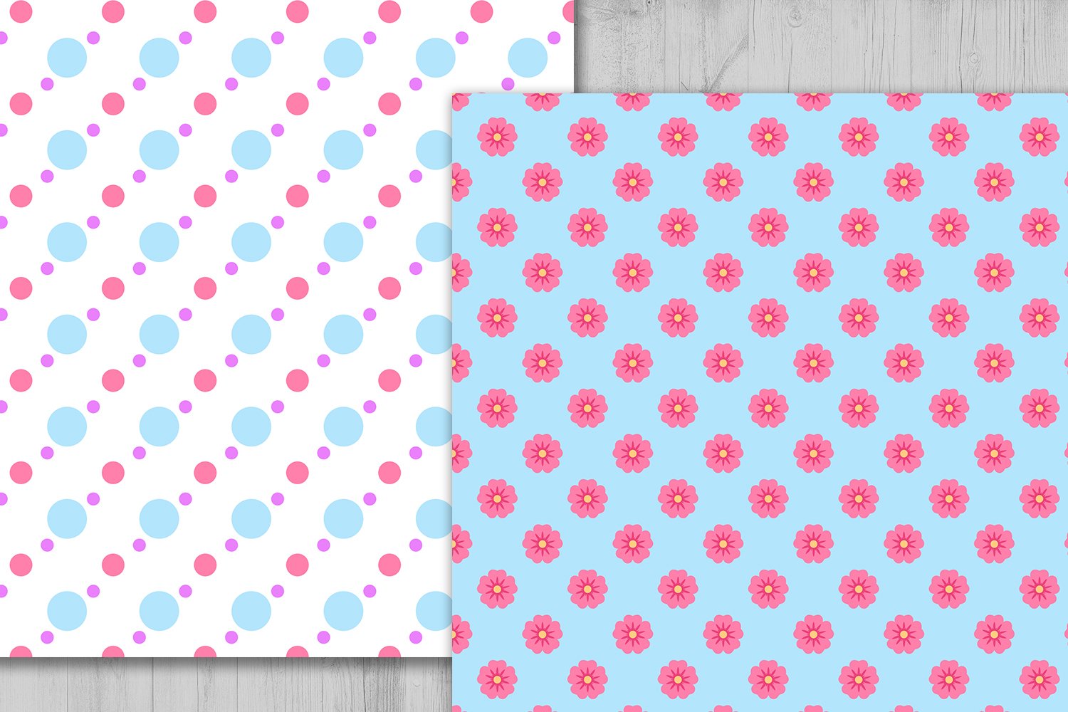 Flower Digital Paper, Floral Background, Spring Pattern. (93472 ...