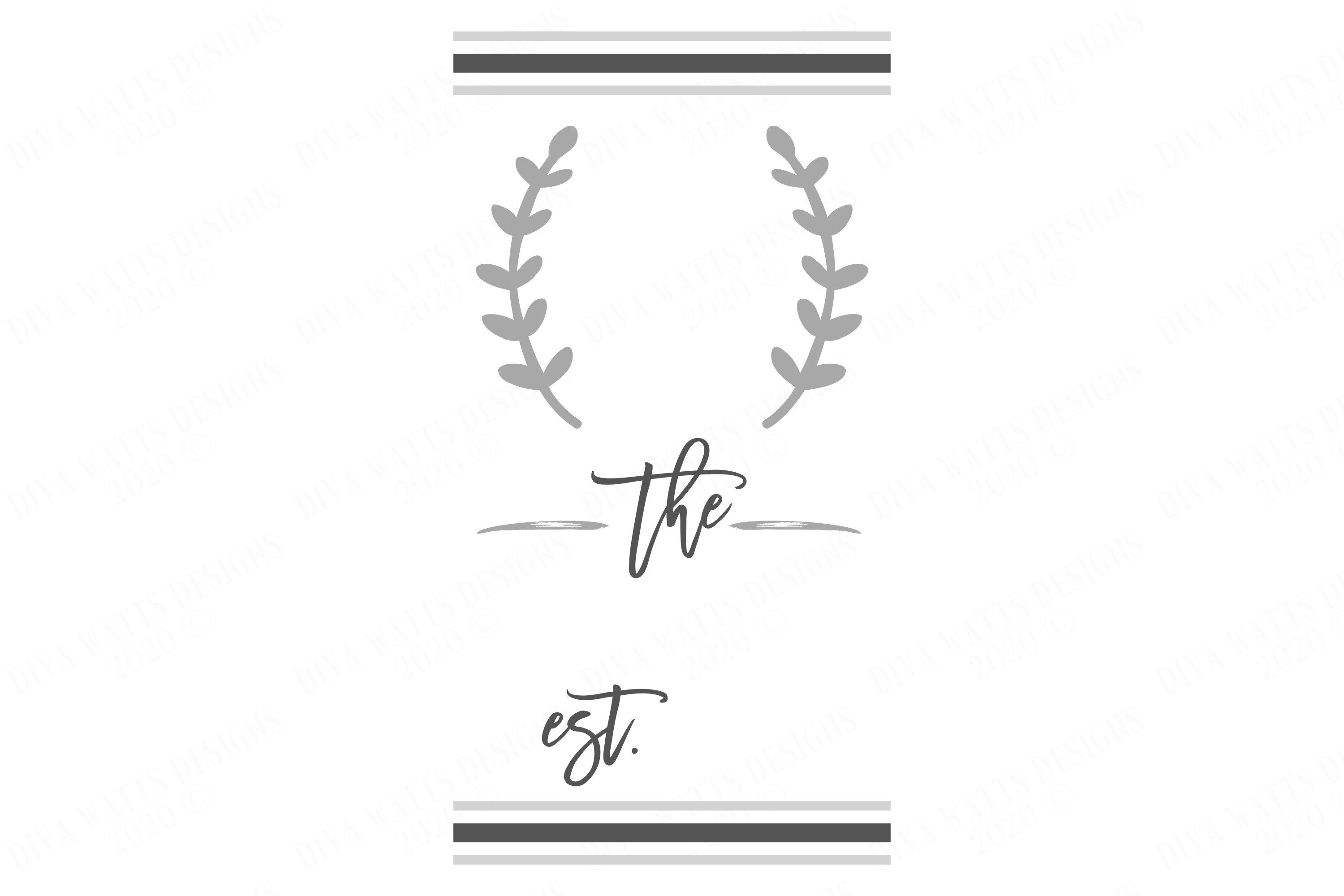 Farmhouse Monogram & Family Last Name Design (893956) | Cut Files ...