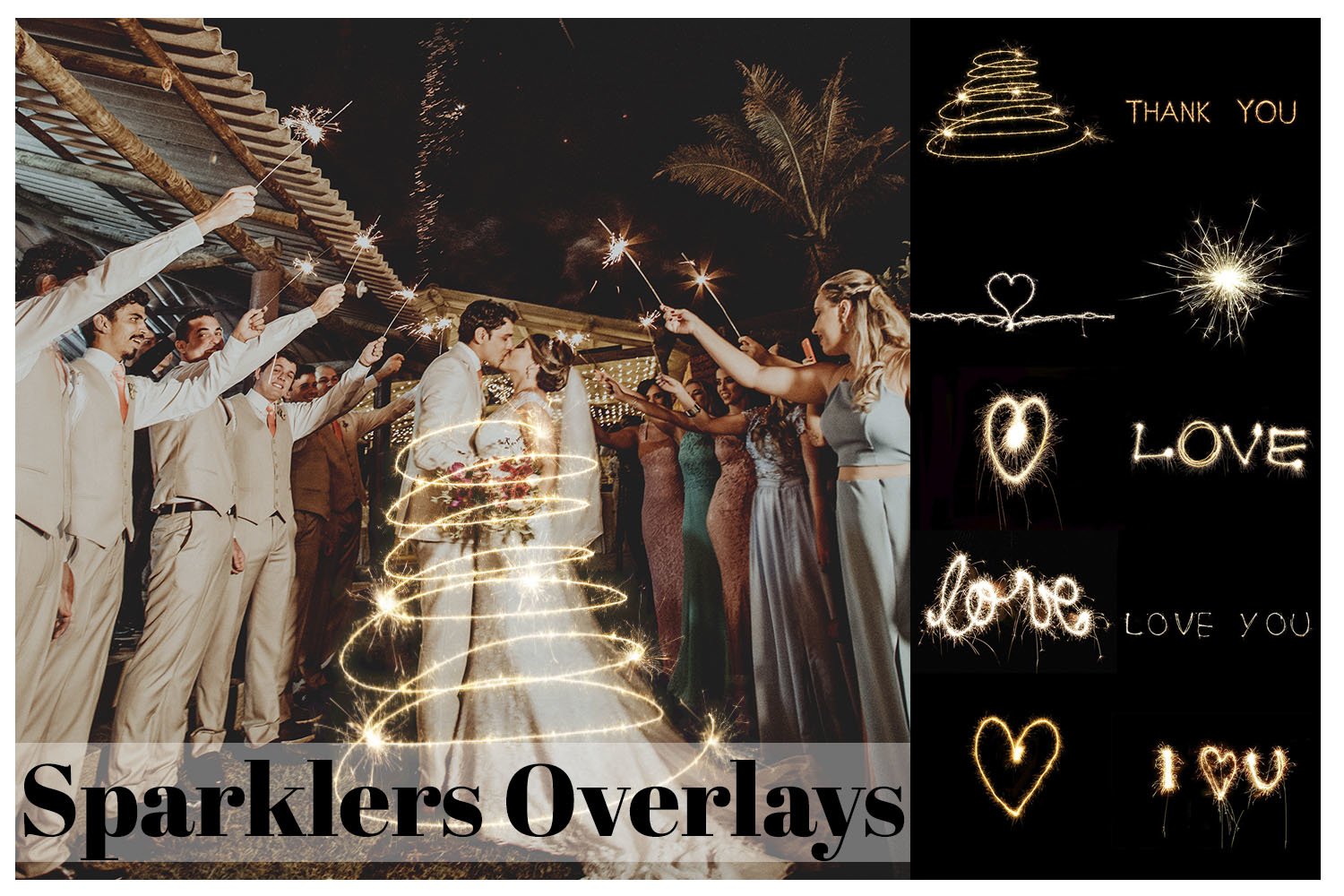 68 WEDDING OVERLAYS BUNDLE (630414) | Layer Styles | Design Bundles