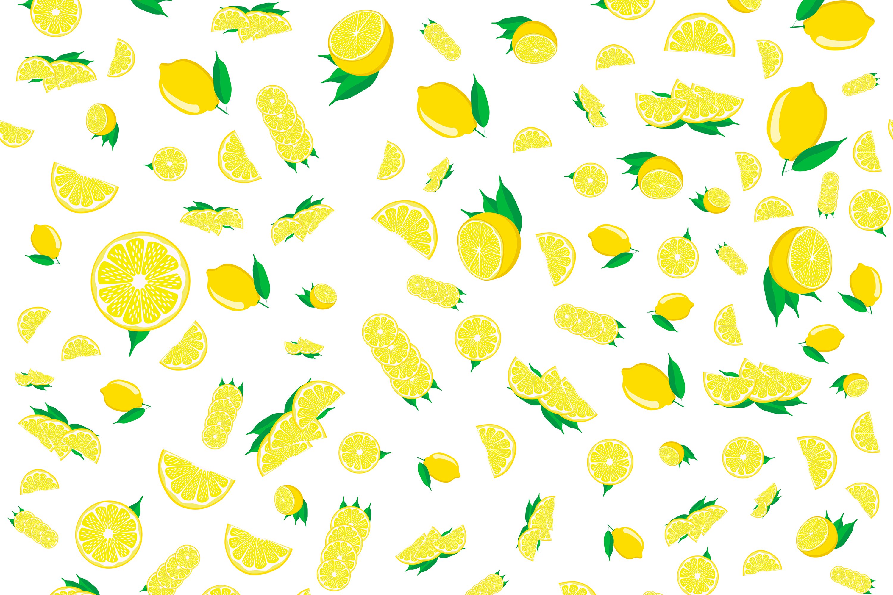 Vector abstract illustration on theme color tasty lemon