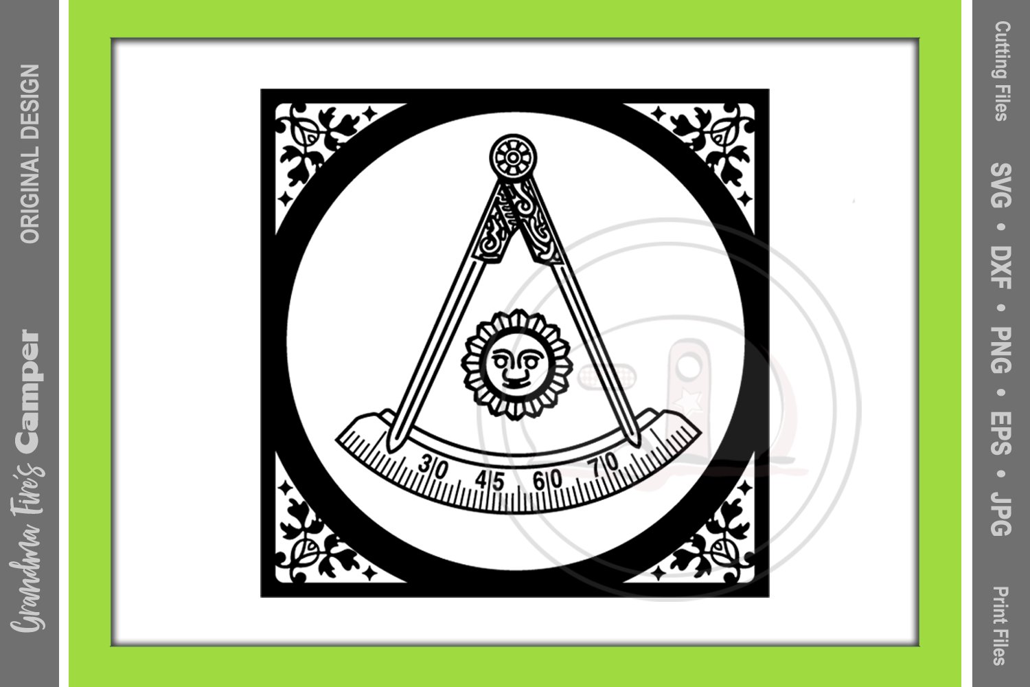 Masonic Past Master SVG Bundle, Five Framing Options (68882) | SVGs ...