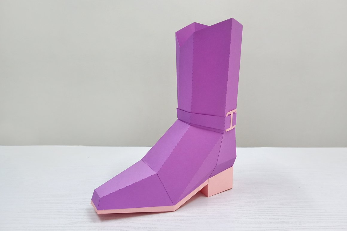 DIY Cowgirl boots - 3d papercraft,Cowboy boots,Boots favor (314093 ...