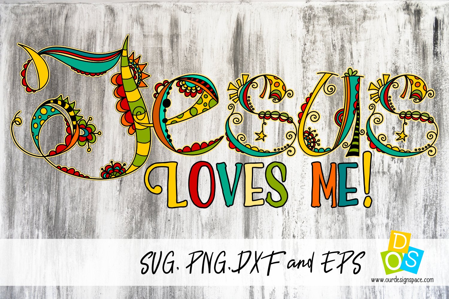 Jesus Loves me SVG, PNG, DXF and EPS file (182336) | SVGs | Design Bundles