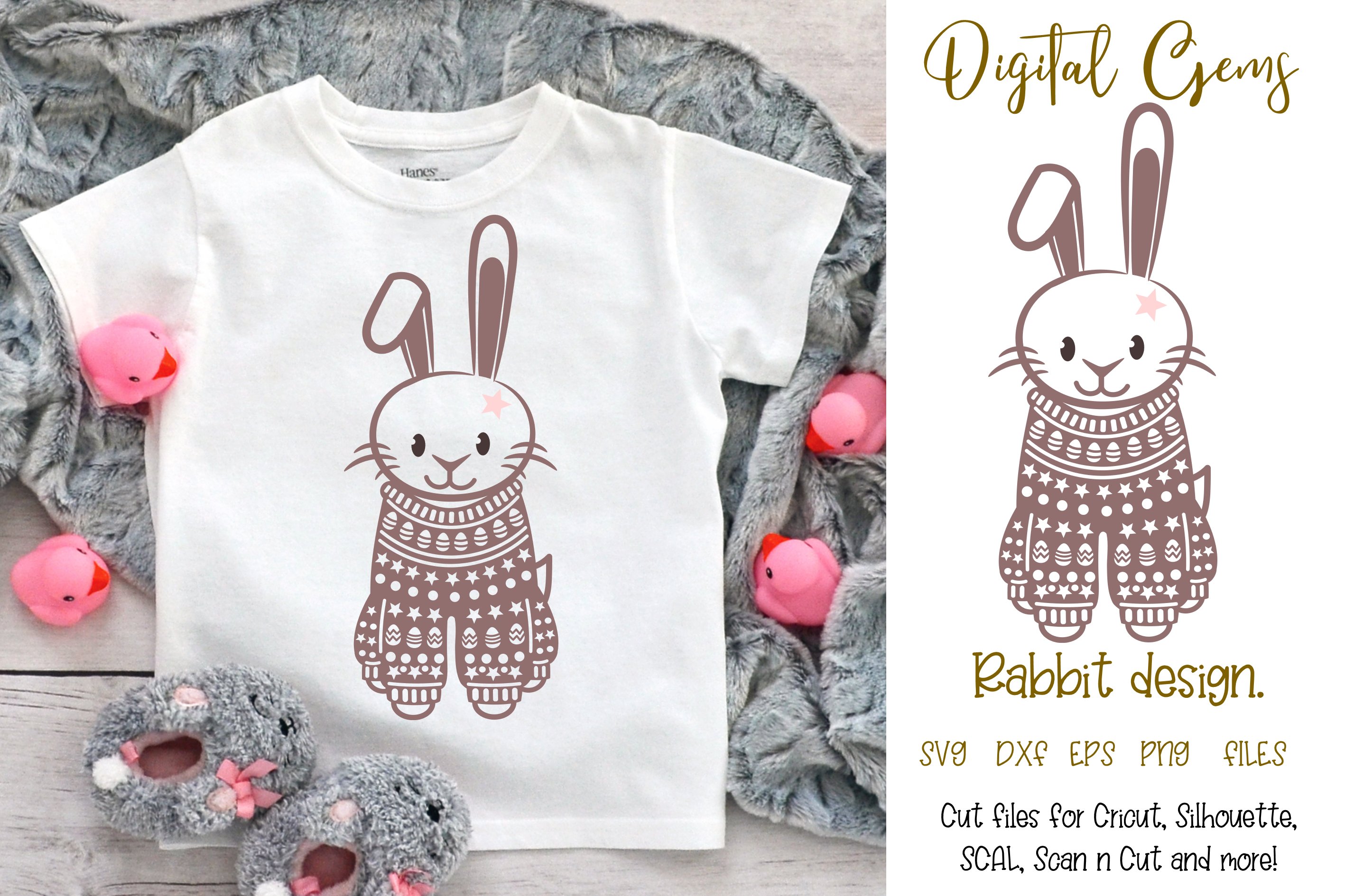 Rabbit, Easter SVG / DXF / EPS / PNG files (411206) | SVGs | Design Bundles