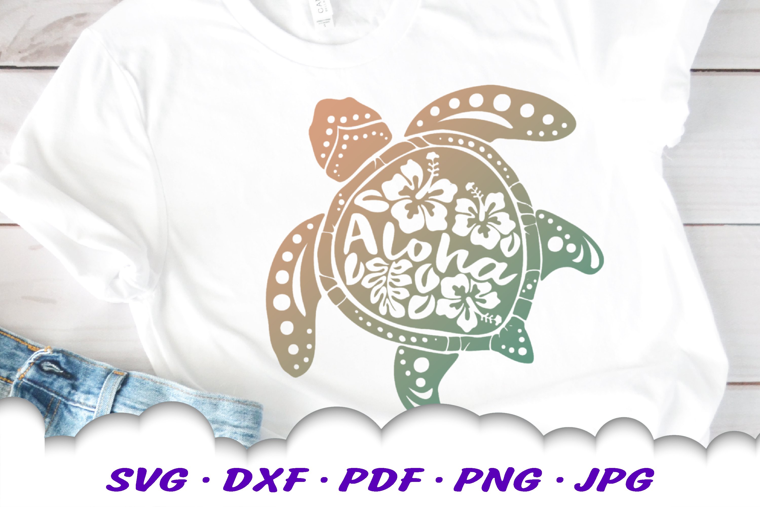 Hawaii Hibiscus Sea Turtle SVG DXF Cut Files Bundle (595888) | SVGs ...
