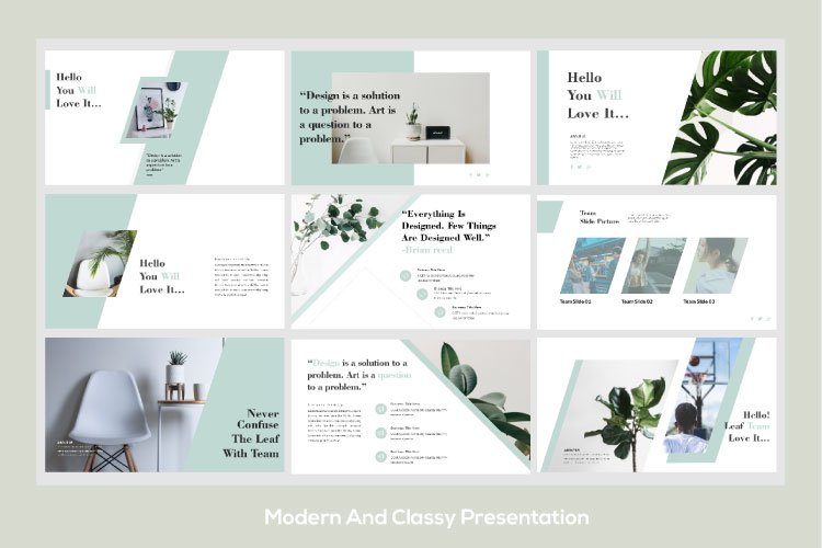 LEAF Powerpoint Template (223795) | Powerpoint | Design Bundles