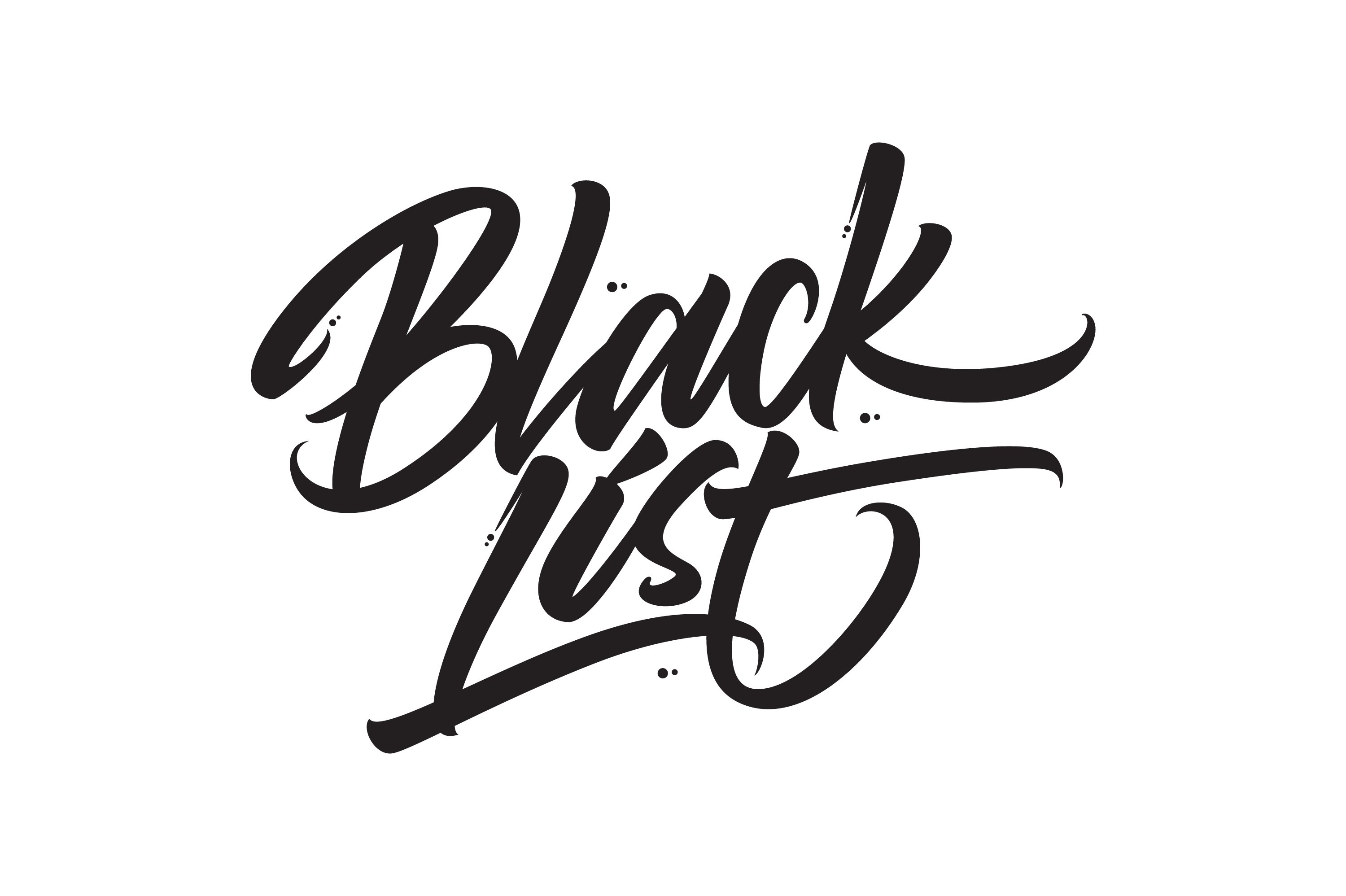 Black List Lettering (677415) | Hand Lettered | Design Bundles