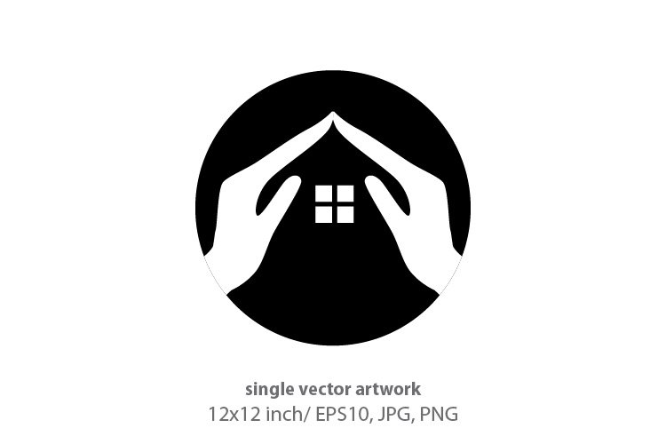 hands house, vector (789523)