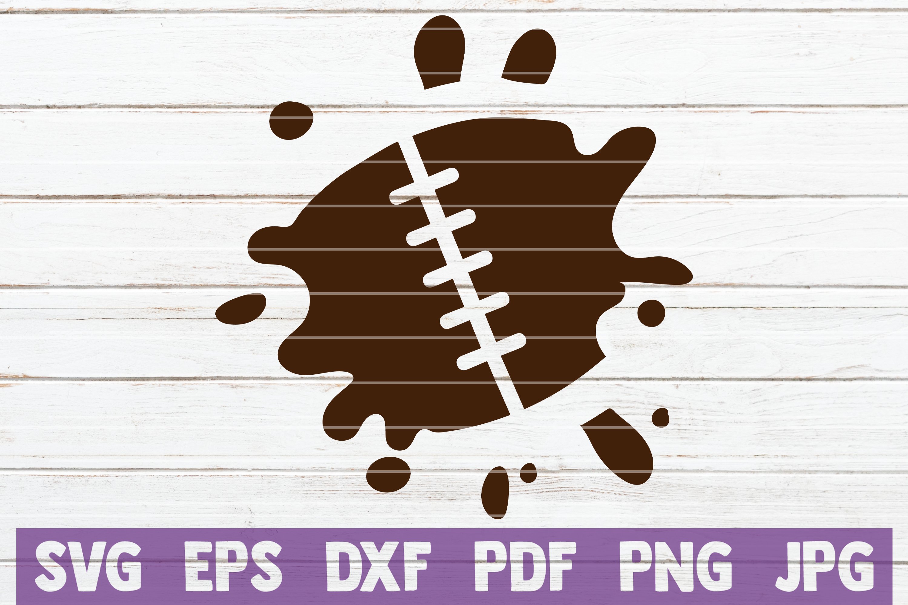 Splash Football SVG Cut File (407436) | Cut Files | Design Bundles