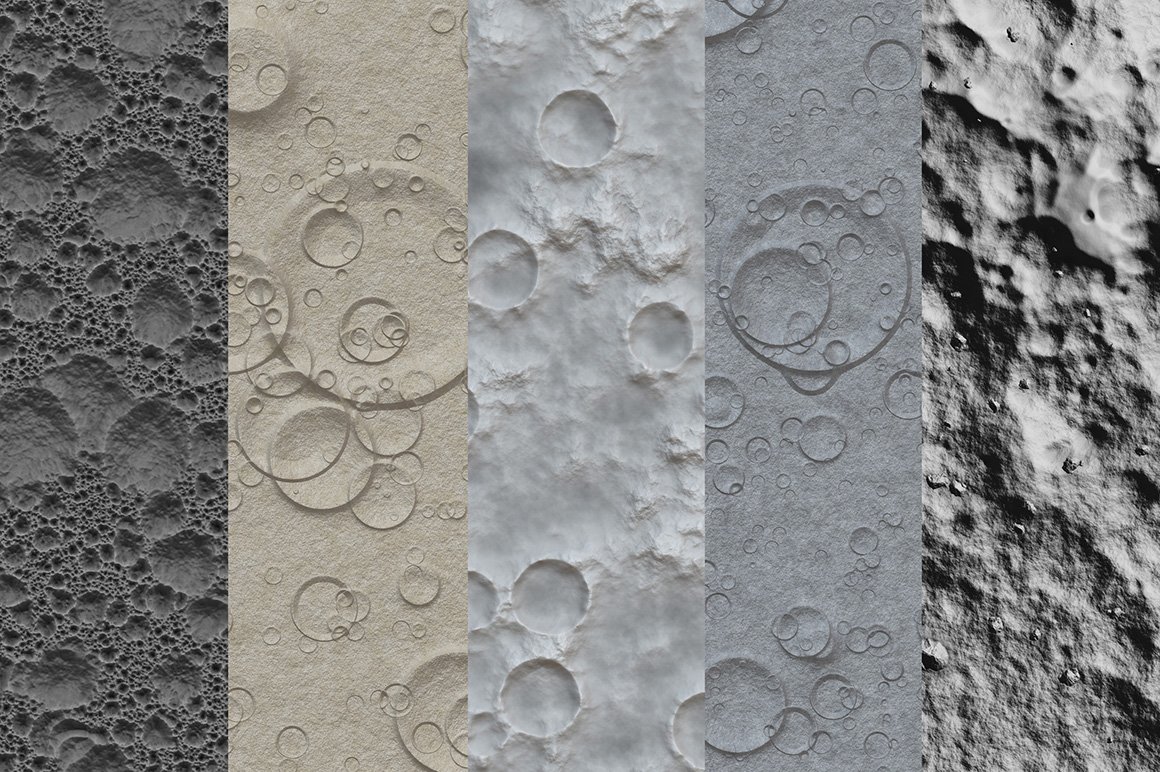 Moon textures (59515) | Textures | Design Bundles