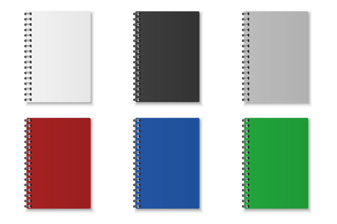Notebook. Vector set (674642) | Objects | Design Bundles